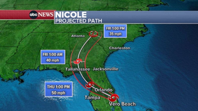 Tropical Storm Nicole live updates: Almost 330,000 customers without ...